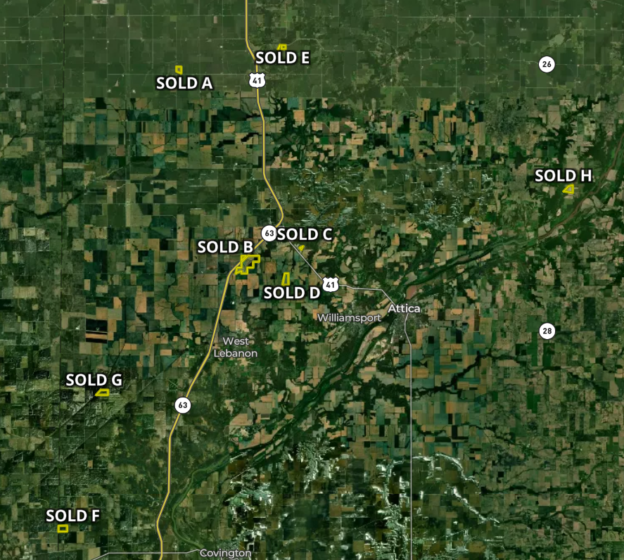 Warren County, Indiana 2024 Land Values & Sales Report - Price per acre
