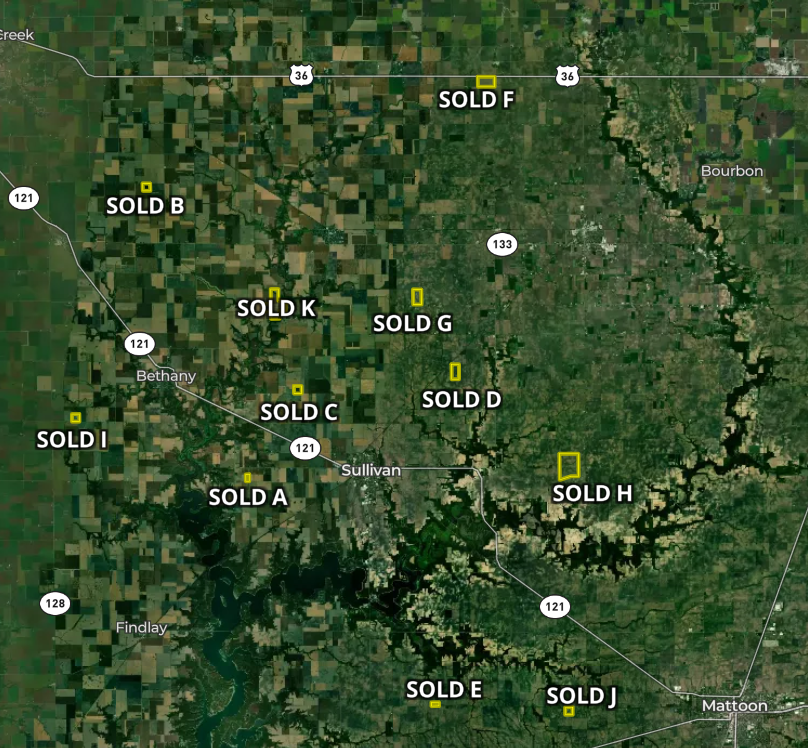 Moultrie County, Illinois 2024 Land Values & Sales Report - Price per acre